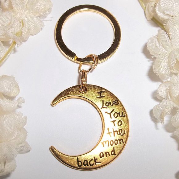 wvluckygirl | Accessories | Keychain Gold Keychain Key Holder Moon ...